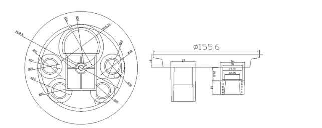 120 core mechanical sealing Fiber Optic Splice Closure for manhole