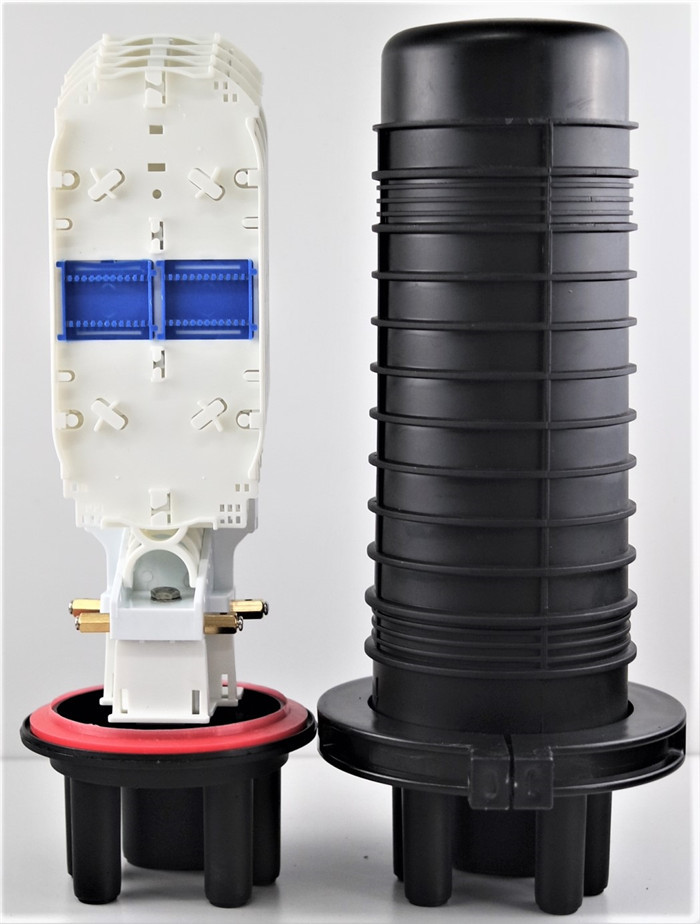 Dome 5 Ports Fiber Optic Joint Closure 24 cores for aerial pole mounted