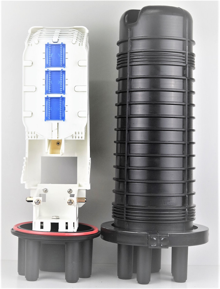 5 ports FTTH Dome Fiber Optic Splice Closure , 144 cores duct mounting